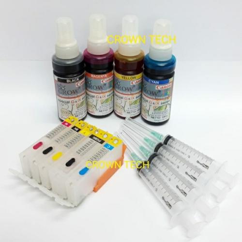 Jual Cartridge Refill CANON 750 751 IX6770 ix6870 ip7270 tinta Grow Ink ...