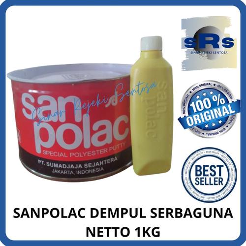 Jual SANPOLAC - DEMPUL BESI/DEMPUL MOBIL/DEMPUL 2 KOMPONEN 1KG ...
