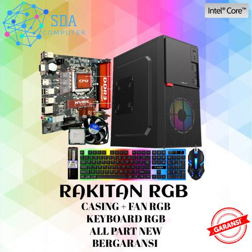 Jual PC RAKITAN GAMING RGB CORE I5/13 RAM 8GB/16GB - 8 gb, CORE I5 ...
