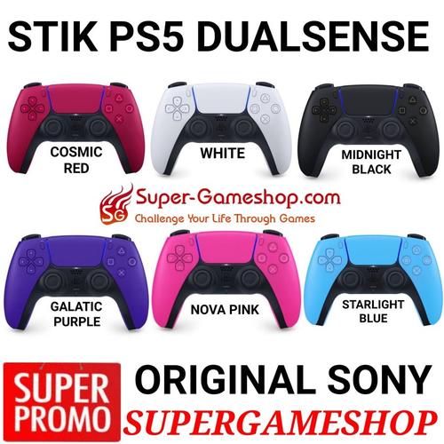 Promo Stik PS5 Dualsense Midnight Black PS5 Wireless Controller ...