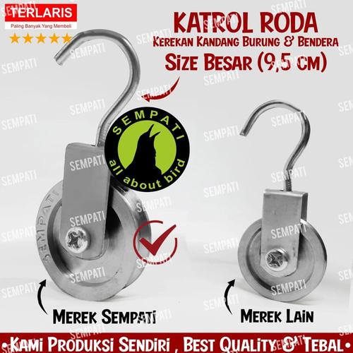 Jual Aa Katrol Kerekan Besi Sangkar Kandang Burung Perkutut Bendera ...