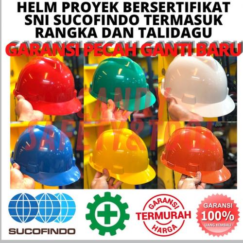 Jual HELM PROYEK V-GUARD SAFETY SNI HIJAU,ORANGE,KUNING,BIRU,PUTIH ...