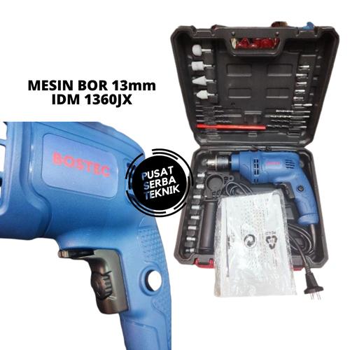 Jual Mesin Bor Tembok Besi Kayu 13mm BOSTEC IDM 1360-JX box Impact ...