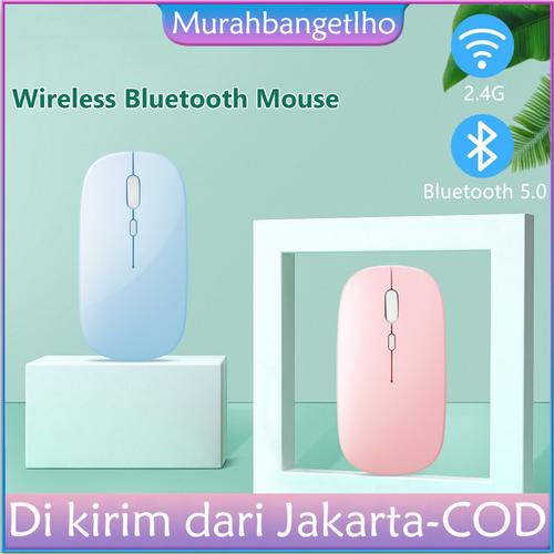 Jual Mouse Bluetooth 5.2 Tanpa Dongle USB Silent Tidak Berisik - Hitam ...