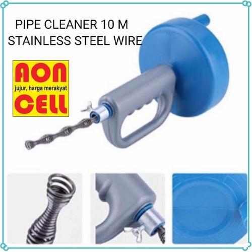 Jual alat pembersih saluran mampet pipe cleaner 10 meter saluran pipa ...