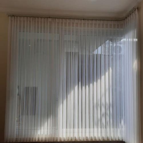 Jual vitrase gorden putih polos vitrase jendela - putih polos, 100 × ...