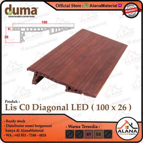 Jual CO List Plint Diagonal LED ( 100 x 26 ) 50 3m WPC Duma Tipe ( merk ...