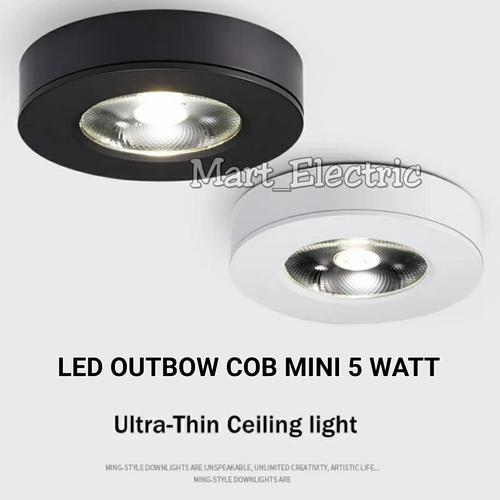 Jual LAMPU LED CABINET BULAT OUTBOW COB 5 WATT / CABINET LIGHT COB 5 ...