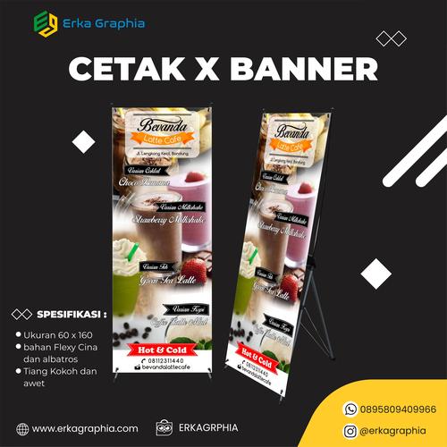 Jual X Banner Promosi Fiber 60x160 Free Design ,Siap Pakai - Type5 ...