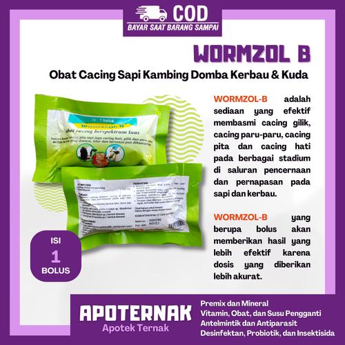 Jual WORMZOL B 1BOLUS SACHET | Obat Cacing untuk Kambing Domba Sapi Kerbau - Kota Surabaya ...