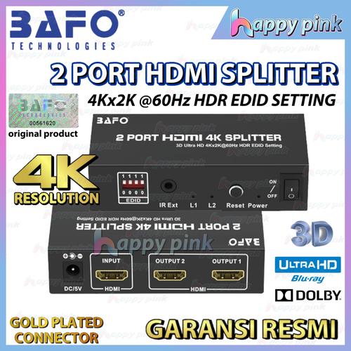 Jual BAFO HDMI SPLITTER 1 in 2 out gold plated 4K - Jakarta Pusat ...