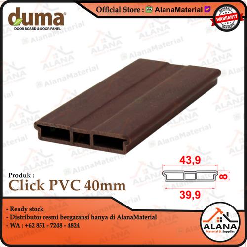 Jual Aksesoris Click PVC Duma 40mm 3m 4m ( Lis Profil WPC 3 4 m ) - 3 m ...