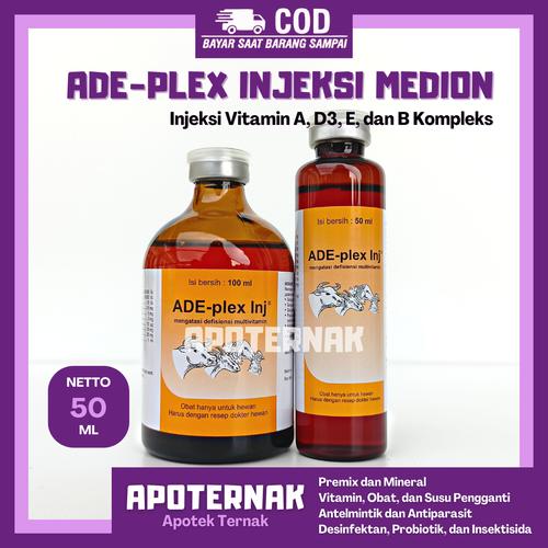 Jual ADE PLEX INJ 50ml inj - Vitamin ADE Ternak SAPI KAMBING domba dll ...