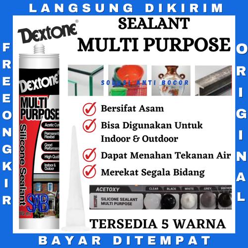 Jual Lem Sealant Dextone Multi Purpose Silicone Sealent Bisa Indoor ...