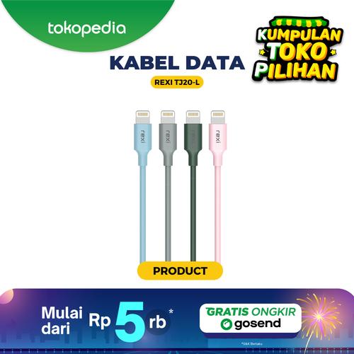 Jual Kabel Data Lightning Fast Charging for Iphone REXI TJ20-L - Hijau ...