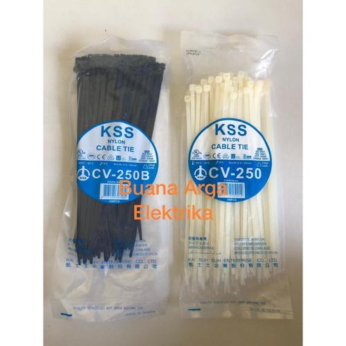 Jual Kabel Ties CV-250 x 3.6 Warna Putih dan Hitam merk KSS - Hitam - Jakarta Pusat - Buana Arga ...