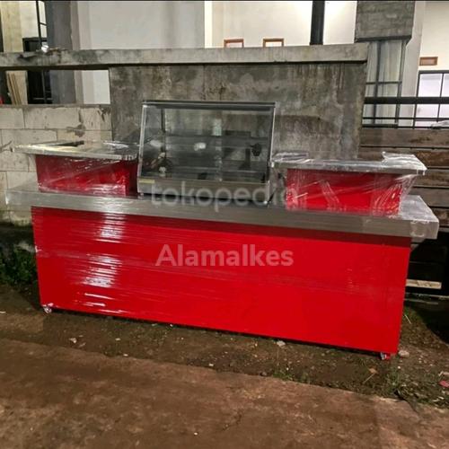 Jual meja counter fried chicken - stainless HL201,280x90x70cm - Kab ...