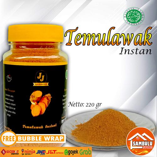 Jual BUBUK TEMULAWAK MURNI 220G MINUMAN TRADISIONAL OLEH JUPIN HERBAL ...