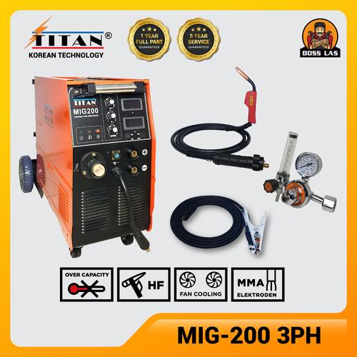 Jual Mesin Las MIG/MAG Co2 200A TITAN 2 in 1 380V Mesin Las Mig Welding - Jakarta Barat ...