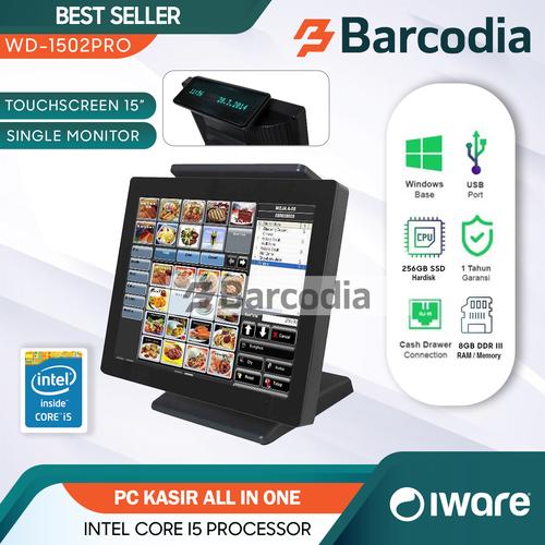Promo Mesin Kasir Windows All In One POS IWARE WD-1502PRO Touchscreen Cicil 0% 3x - Jakarta ...