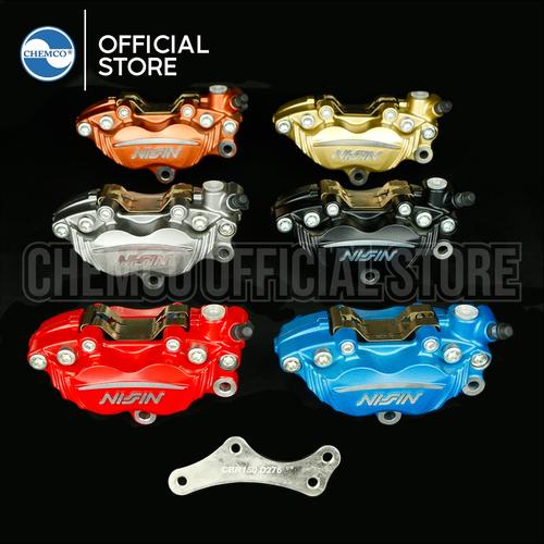 Jual Caliper Kaliper Nissin Samurai Brake 4 Piston CBR 150 & CB 150R - Black Matte, 276mm ...
