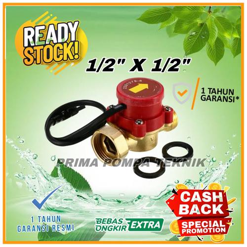 Jual Water Flow Switch 1/2" - 1/2" Otomatis Pompa Air flowswitch Brass ...