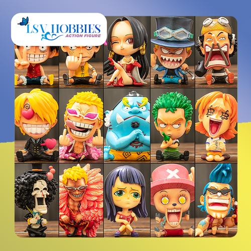 Jual One Piece Mini Figure Big head luffy sanji zoro boa - 12 - Jakarta ...
