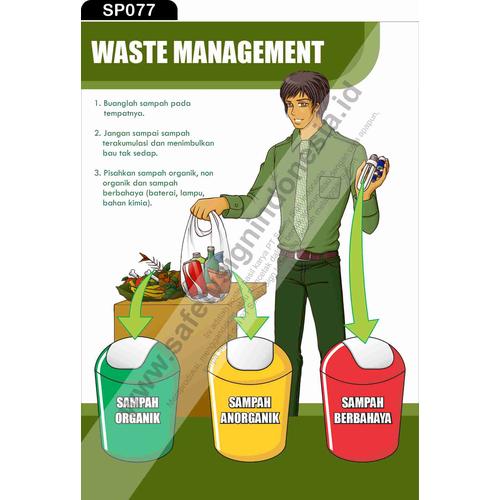 Jual SP077 Poster K3 Safety A2 - Waste Management - Kota Cimahi - Safety Sign Indonesia | Tokopedia