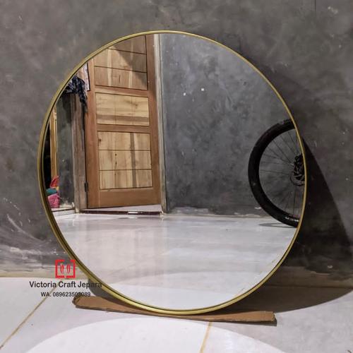 Jual Cermin Bulat Besi warna Gold Diameter 60 cm - Kab. Jepara ...