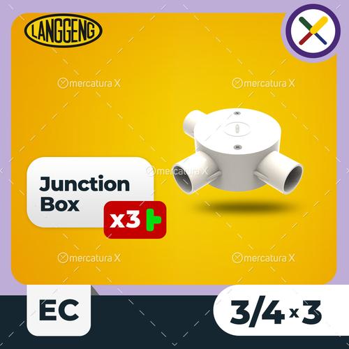 Jual Sambungan Listrik Conduit Junction Box 3/4x3 / Fitting PVC - Kab ...