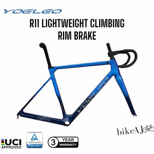 Jual Frameset Yoeleo R11 Climb Blue Spectrum Rim Brake - size 49 ...