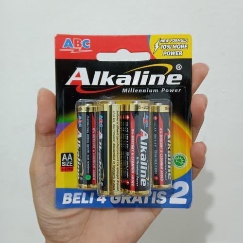 Jual 6pcs BATERAI ABC ALKALINE AA / A2 BATTERY ALKALINE ABC tipe AA ...