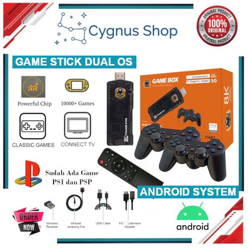 Jual Game Stick X8 4K Game Console Dual OS Android HDMI TV Retro Game ...