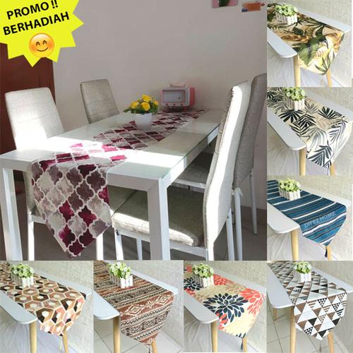 Jual Taplak Meja Tamu Mewah Table Runner Minimalis Tebal dan Cantik ...
