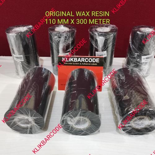 Jual CARBON RIBBON BARCODE WAX RESIN ORIGINAL UKURAN 110 X 300 METER ...
