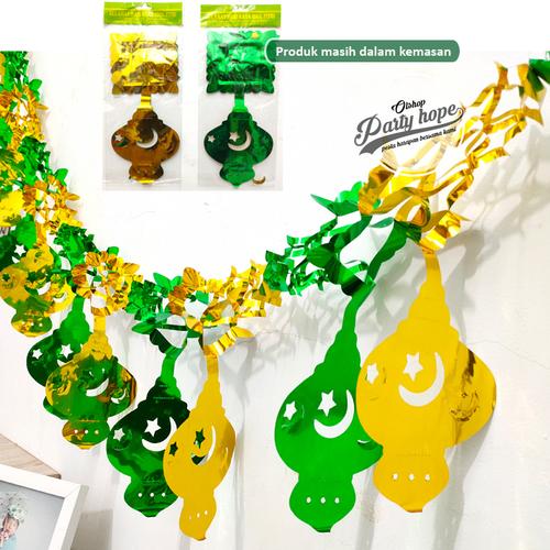Jual hiasan garland lebaran 3d / garland ornament / hiasan idul fitri ...