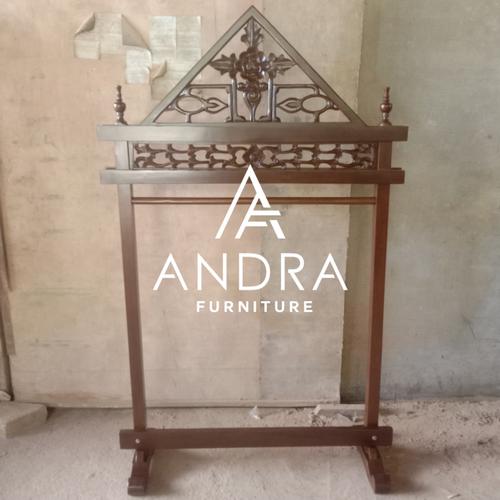 Jual gawangan kain gawangan baju ukir unik klasik gantungan kayu jati ...