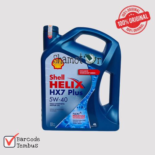 Jual Oli Shell Helix Hx7 10W 40 4liter Galon Original Barcode Tembus ...