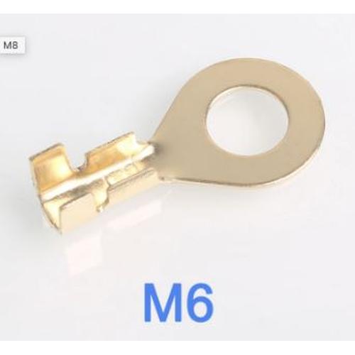 Jual M6 Stud Skun Ring Tembaga Terminal 6mm Bulat screw Baut Kabel ...