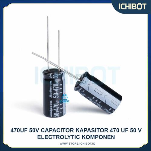 Jual 470uF 50V Capacitor Kapasitor 470 uF 50 V Electrolytic Komponen ...