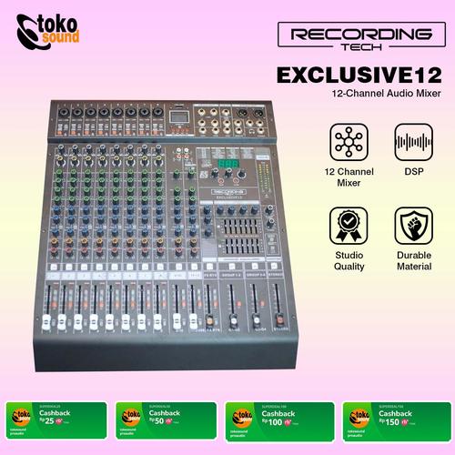 Jual Recording Tech RT Exclusive 12 - Mixer Audio 12 Channel 199DSP ...