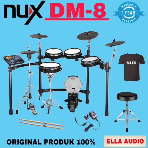 Jual Nux DM8 Digital Drum Kit With Remo Mesh Heads nux dm-8 electrik drum - Jakarta Pusat - ELLA ...