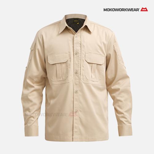 Jual MOKO UNIFORM KEMEJA TACTICAL CREAM / BAJU SERAGAM TACTICAL - Kota ...