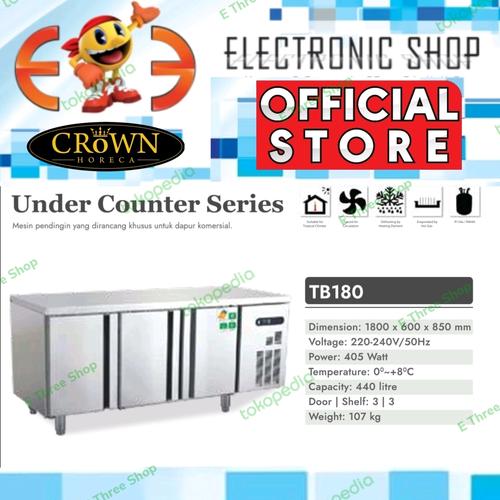 Promo Crown Tb180 Under Counter Chiller 180 Cm L 60 Cm- Tb 180 Cicil 0% ...