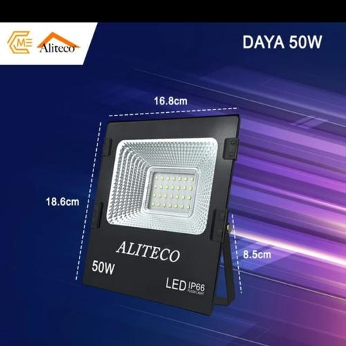 Jual ALITECO lampu sorot tembak led 50w 100w 200w 300w 500w jalan outdoor - ALITECO 50 WATT ...
