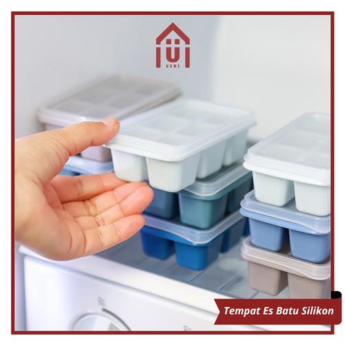 Jual UNISO - TEMPAT ES BATU | CETAKAN ES BATU SILIKON 6 GRID - Merah ...