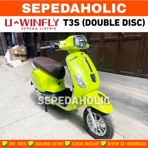 Jual Sepeda Motor Listrik UWINFLY T3S Double Disc Brakes 1200 Watt 20 ...