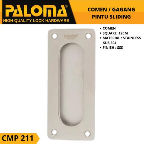 Jual Handle Pintu Sliding PALOMA CMP 211 SQ 12cm | Comen Flush Tanam ...