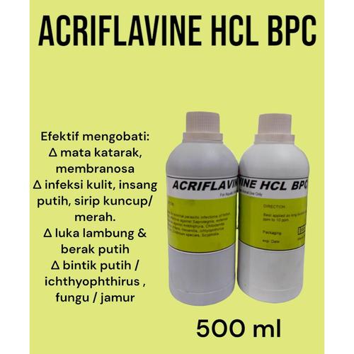 Jual ACRIFLAVINE HCL BPC 1 liter / 500 ml Obat kuning ikan hias / obat ...