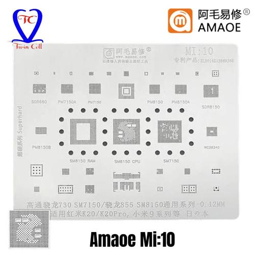 Jual Plat Amaoe Mi10 Cetakan ic Bga Cpu Sm7150 Sm8150 Stencil Original - Jakarta Utara - TWIN ...